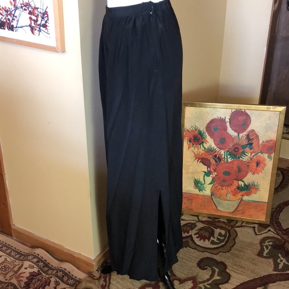 Vintage | Skirts | Vintage Argenti Size 6 Silk Maxi Opera Length Skirt ...